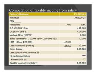 Income from salary part 1 | PDF