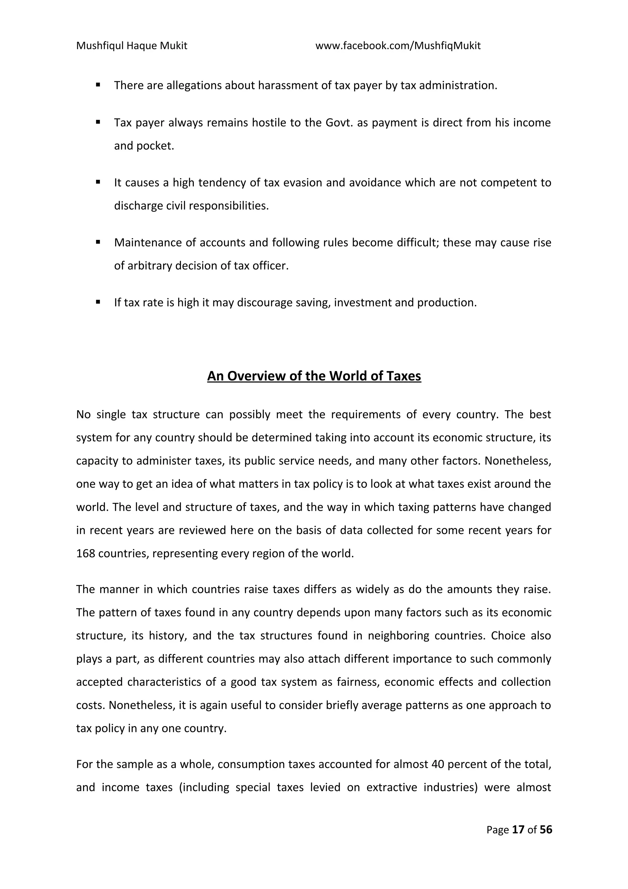 Income from salary bangladesh negative & positive by mushfiqul haque mukit | DOC