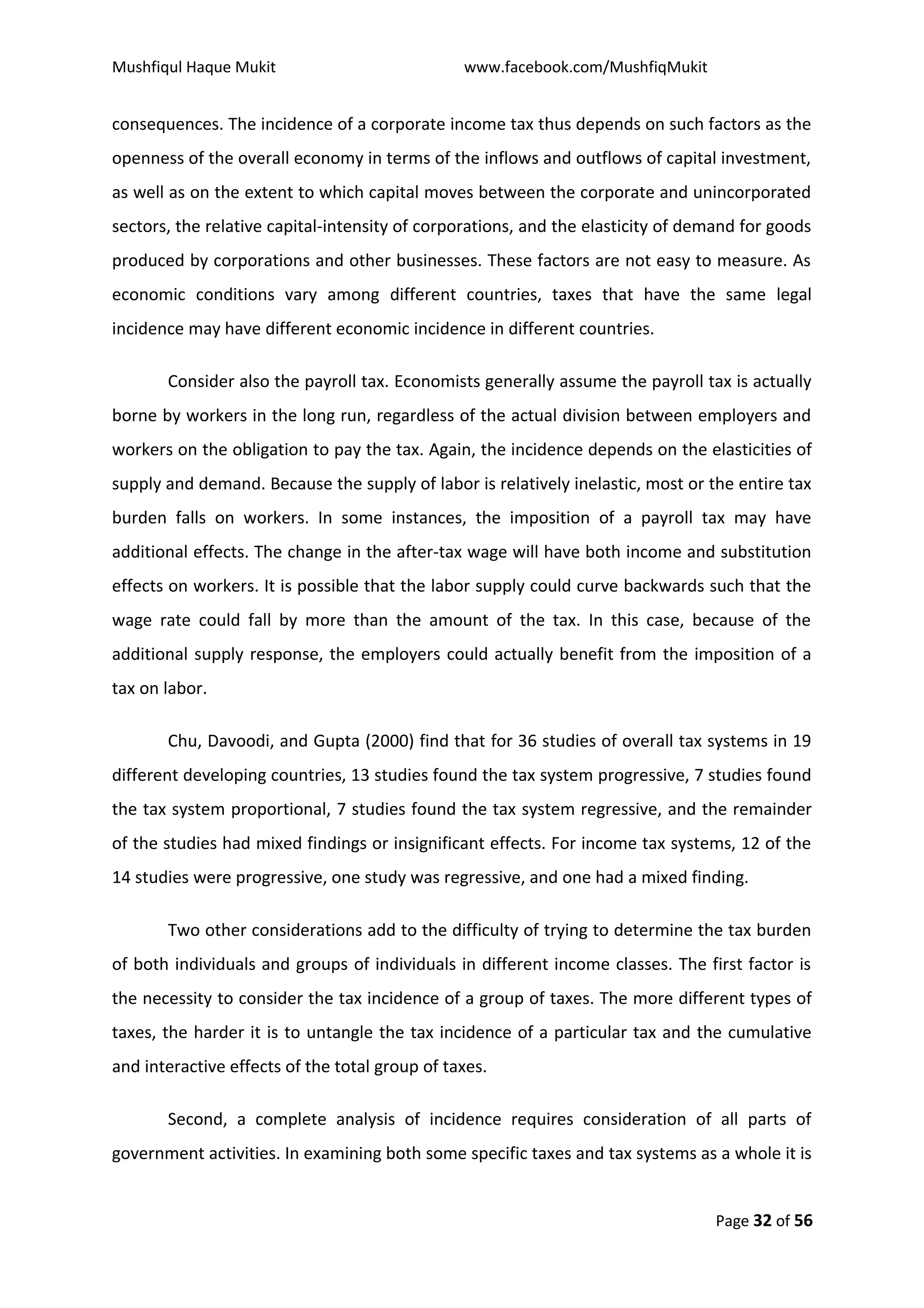 Income from salary bangladesh negative & positive by mushfiqul haque mukit | DOC