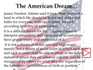 American Dream & Income Reality | PPTX