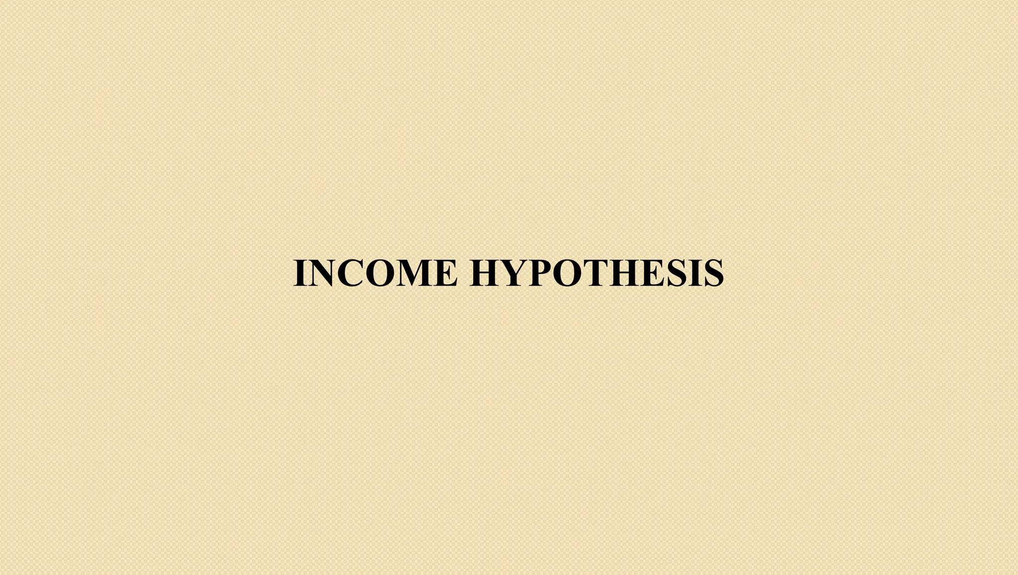 Income and consumption function hypothesis.pptx