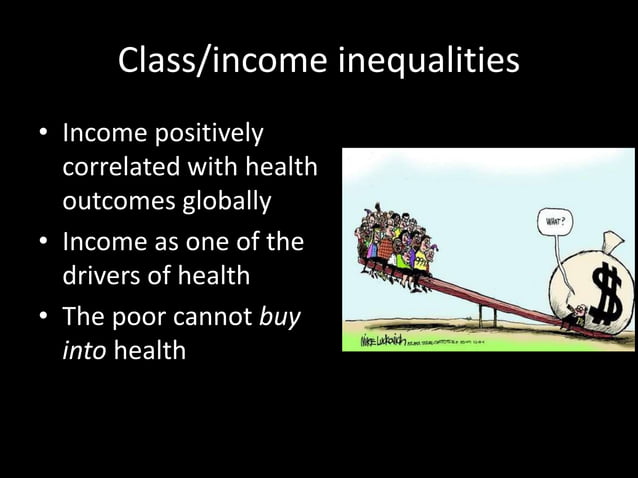 Income inequalities in health presentation | PPTX