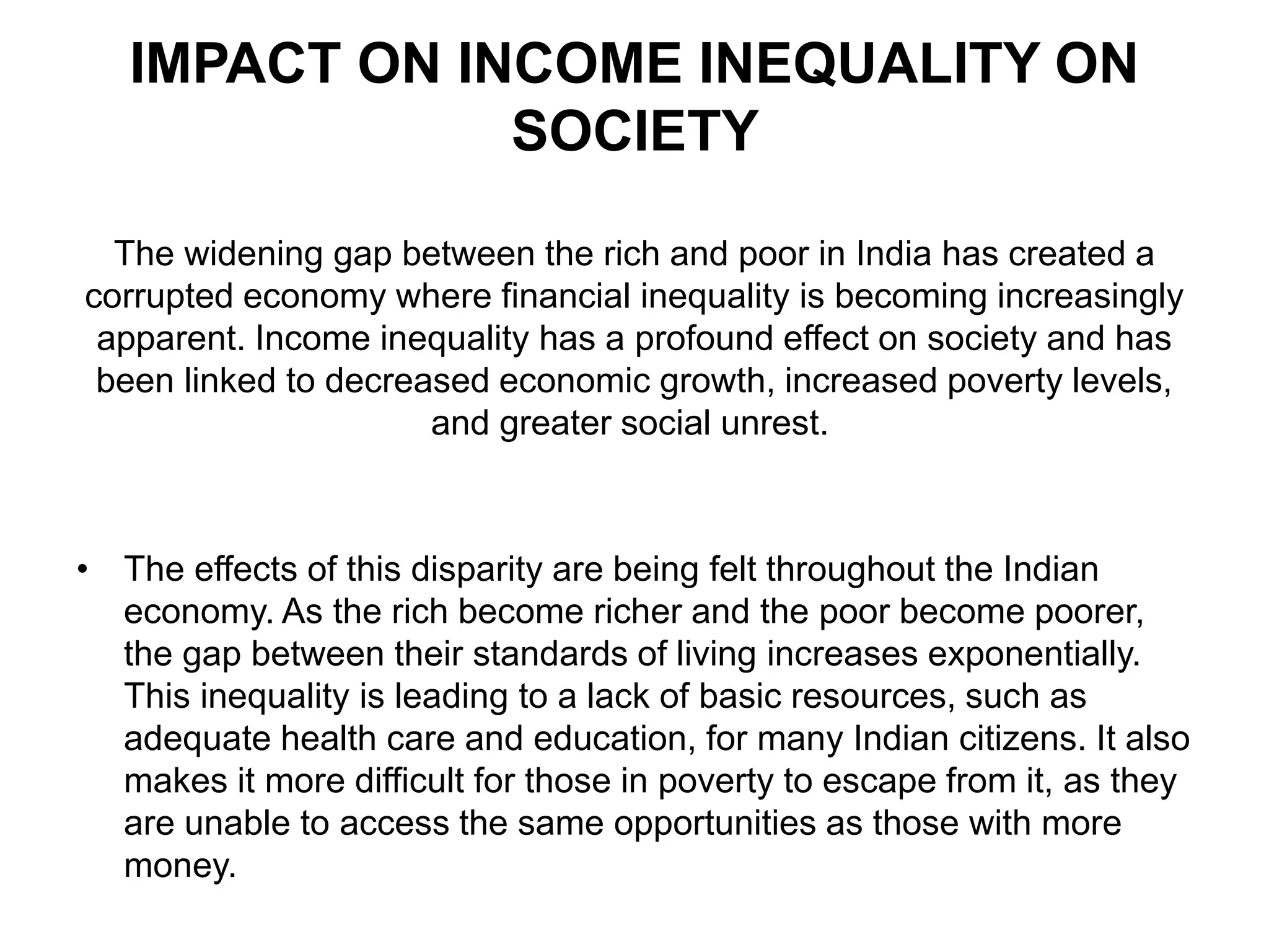 income inequality ppt - Dr. Preeti | PPTX