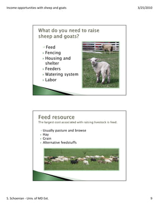Income opportunities with sheep and goats | PDF