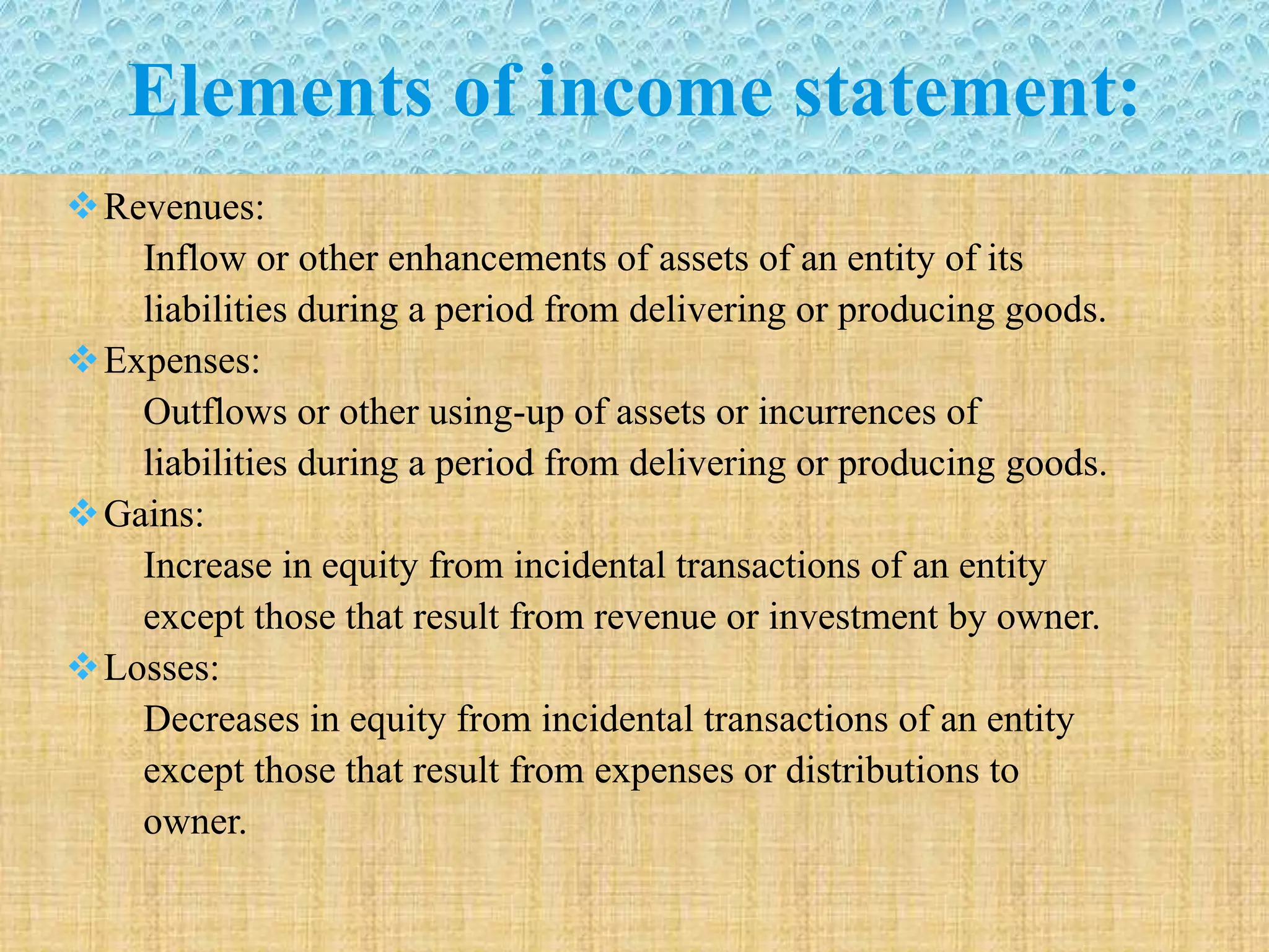 Income statement | PPTX