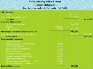 Income statement | PPTX