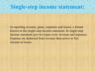 Income statement | PPTX