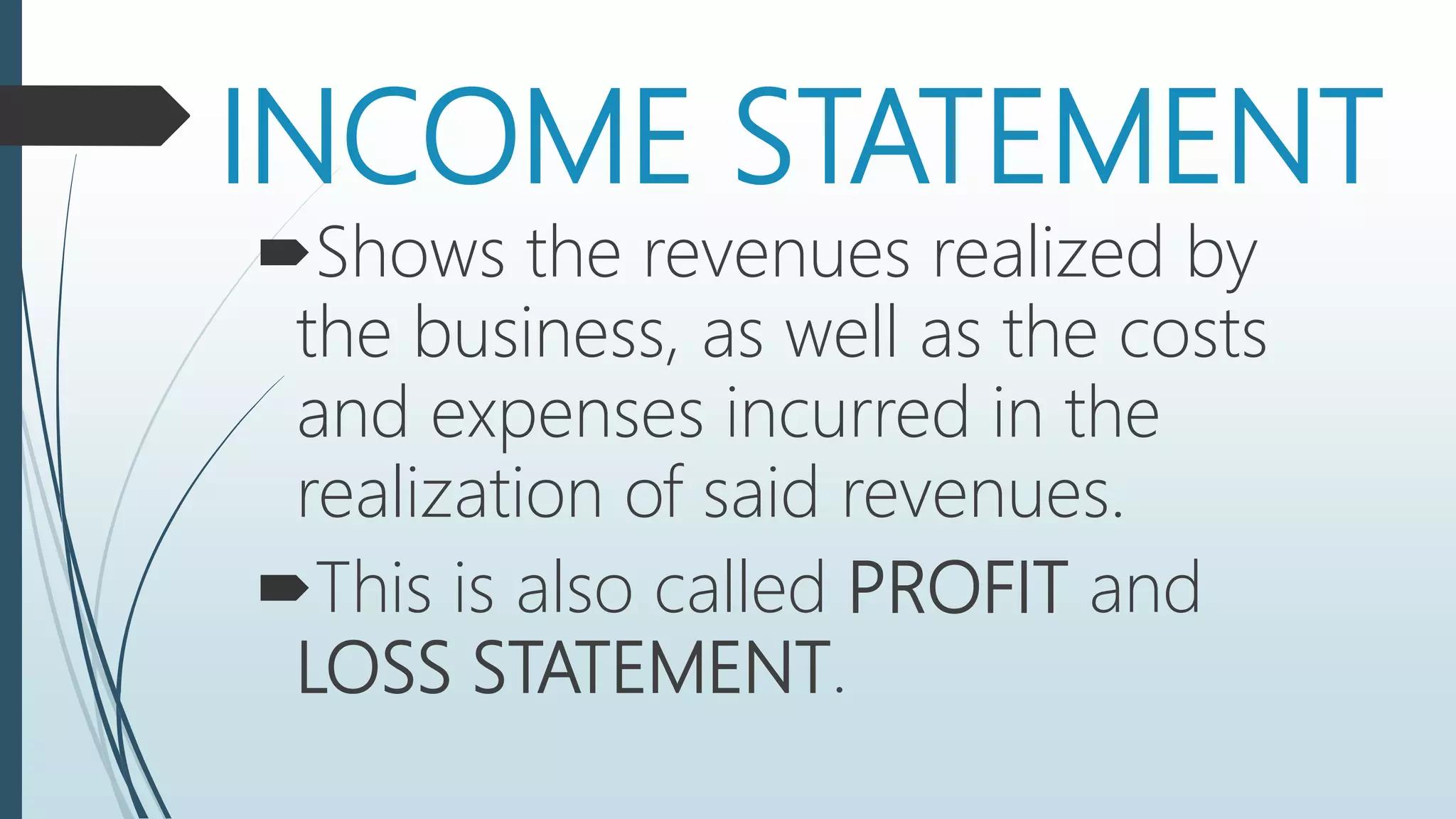 Income statement | PPTX