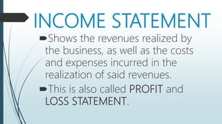 Income statement | PPT | Free Download