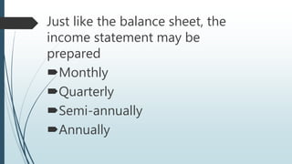 Income statement | PPT