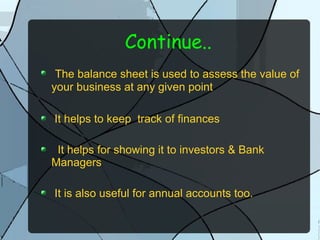 INCOME STATEMENT and BALANCE SHEET...ppt