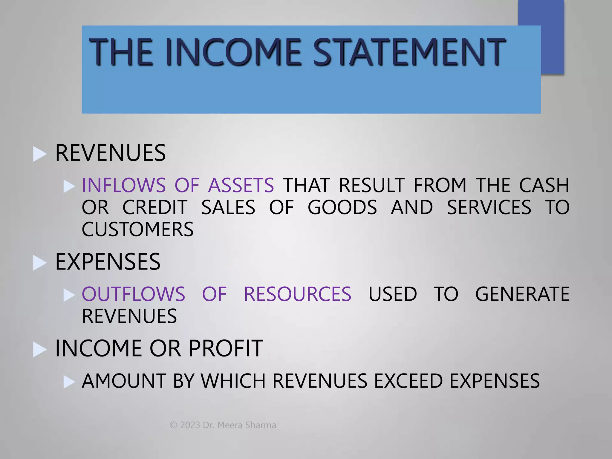 THE INCOME STATEMENT | PPTX