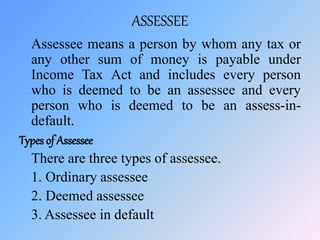 Income tax | PPTX | Personal Taxes | Personal Finance