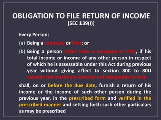 Income tax filing of return | PPT