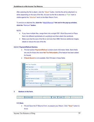 Income Tax Return E-File guideline | DOC | Business Accounting ...