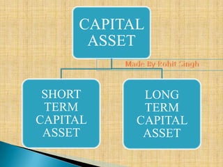 Capital Gains (Income Tax Act) | PPTX