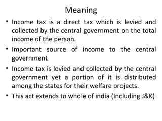 Income tax act ,1961 | PPT