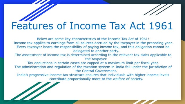 Income Tax Act 1961 Of India: Everything You Need To Know | PPT
