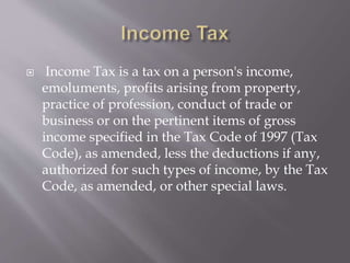 Income taxation | PPTX
