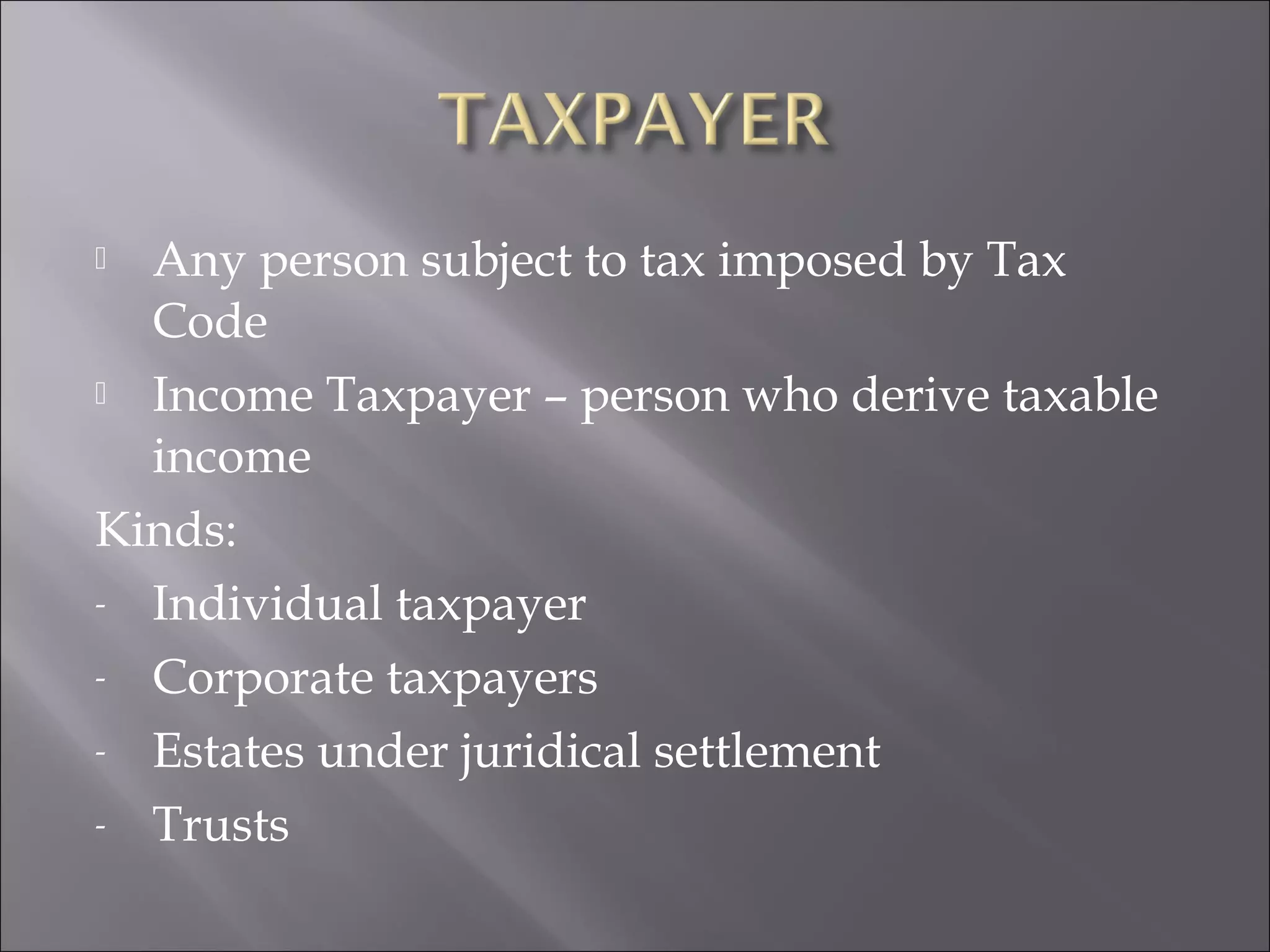 Income taxation | PPT