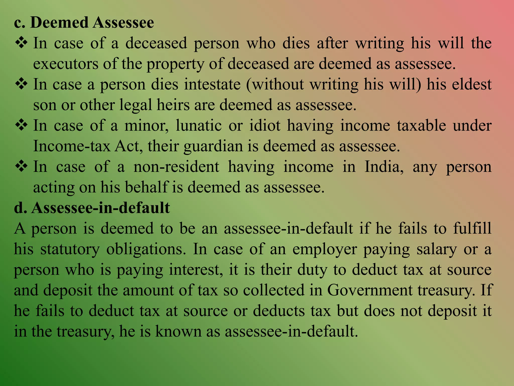 Income tax basic concepts | PPTX