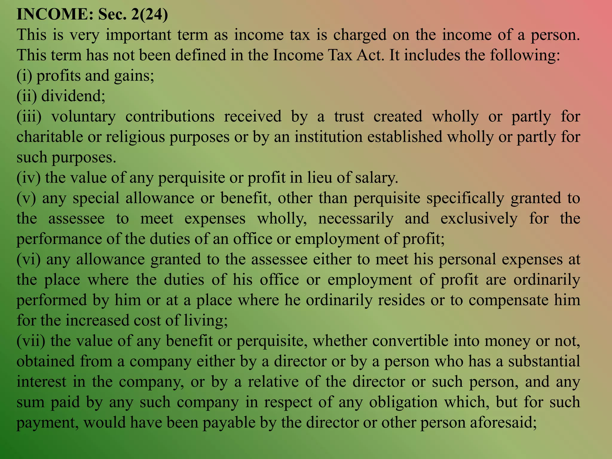 Income tax basic concepts | PPTX