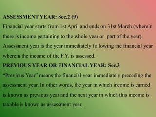 Income tax basic concepts | PPTX
