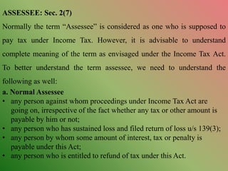 Income tax basic concepts | PPTX