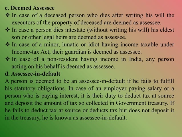 Income tax basic concepts | PPTX