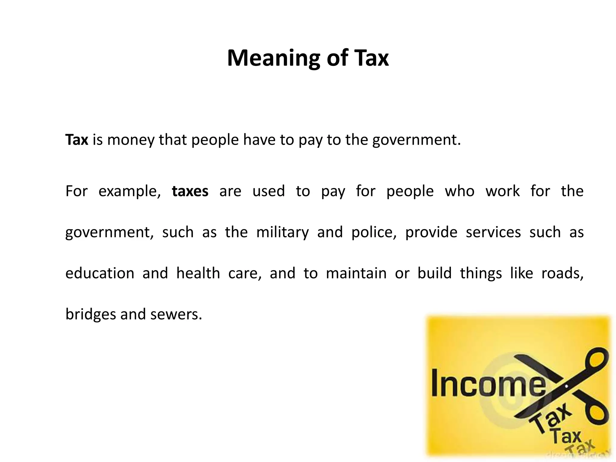 Income tax basics | PPTX