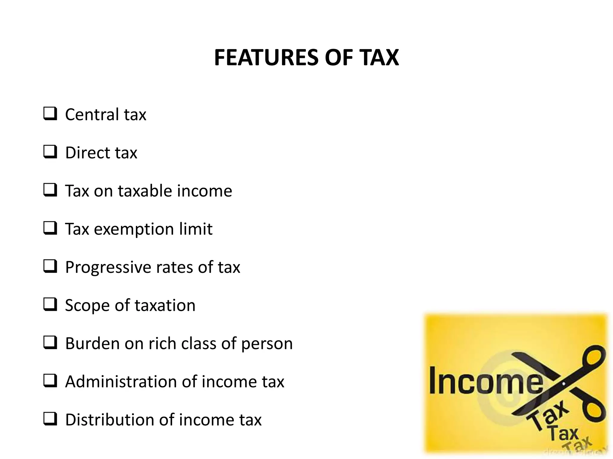 Income tax basics | PPTX