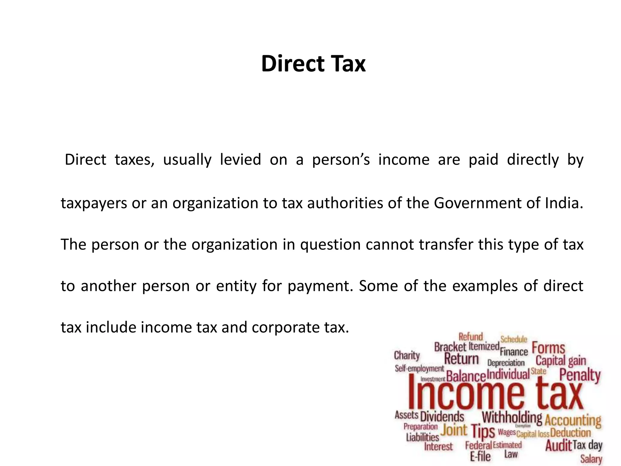 Income tax basics | PPTX