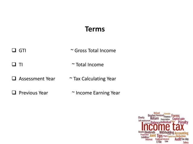 Income tax basics | PPTX | Government Support and Welfare | Financial ...