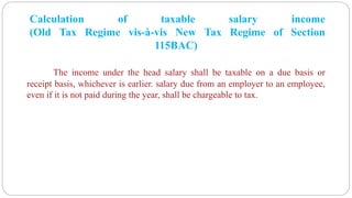 Income Tax Provisions for F.Y 2023-24 presentation | PPTX