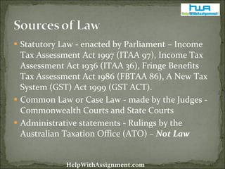 Income tax in australia | PPT