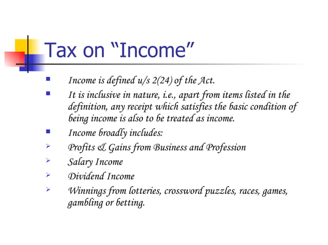 Income Tax Introduction | PPT | Personal Taxes | Personal Finance