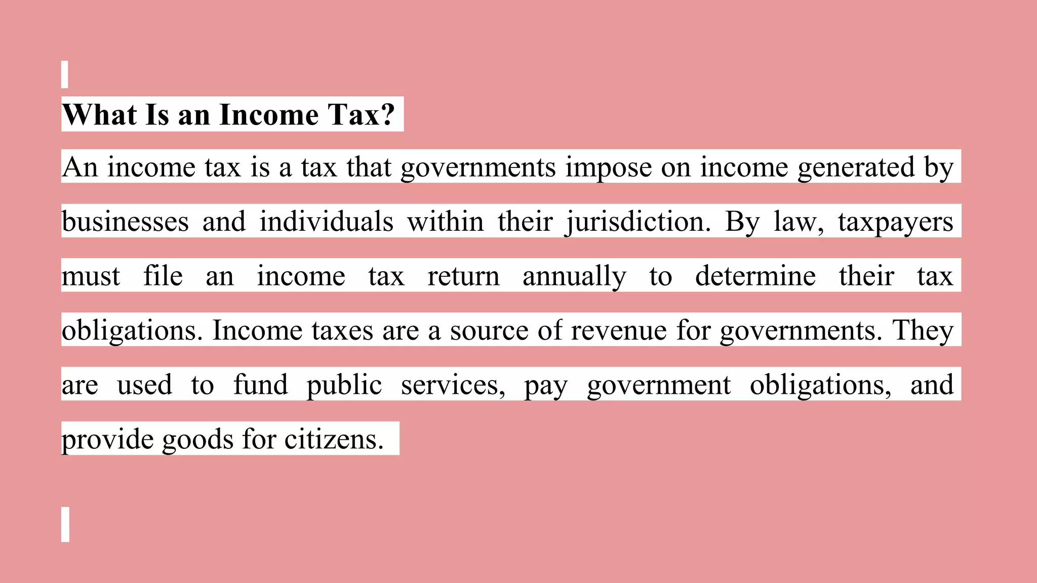 Income tax introduction and basic concepts | PPTX