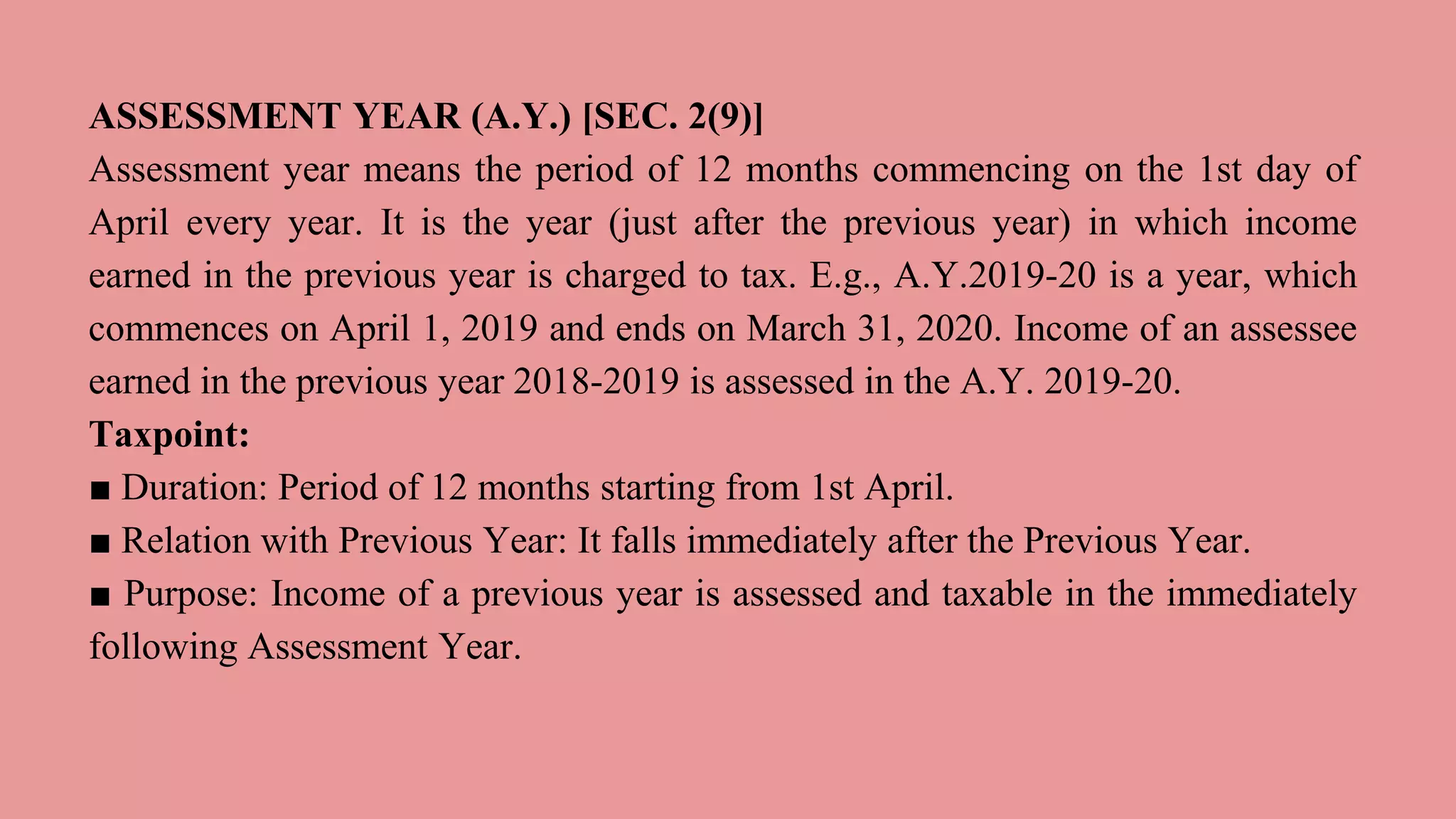 Income tax introduction and basic concepts | PPTX