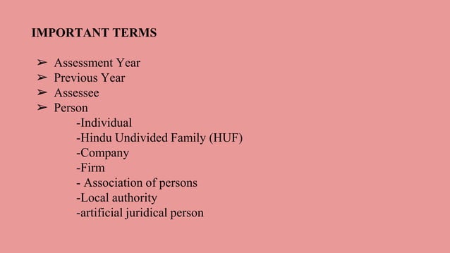 Income tax introduction and basic concepts | PPTX