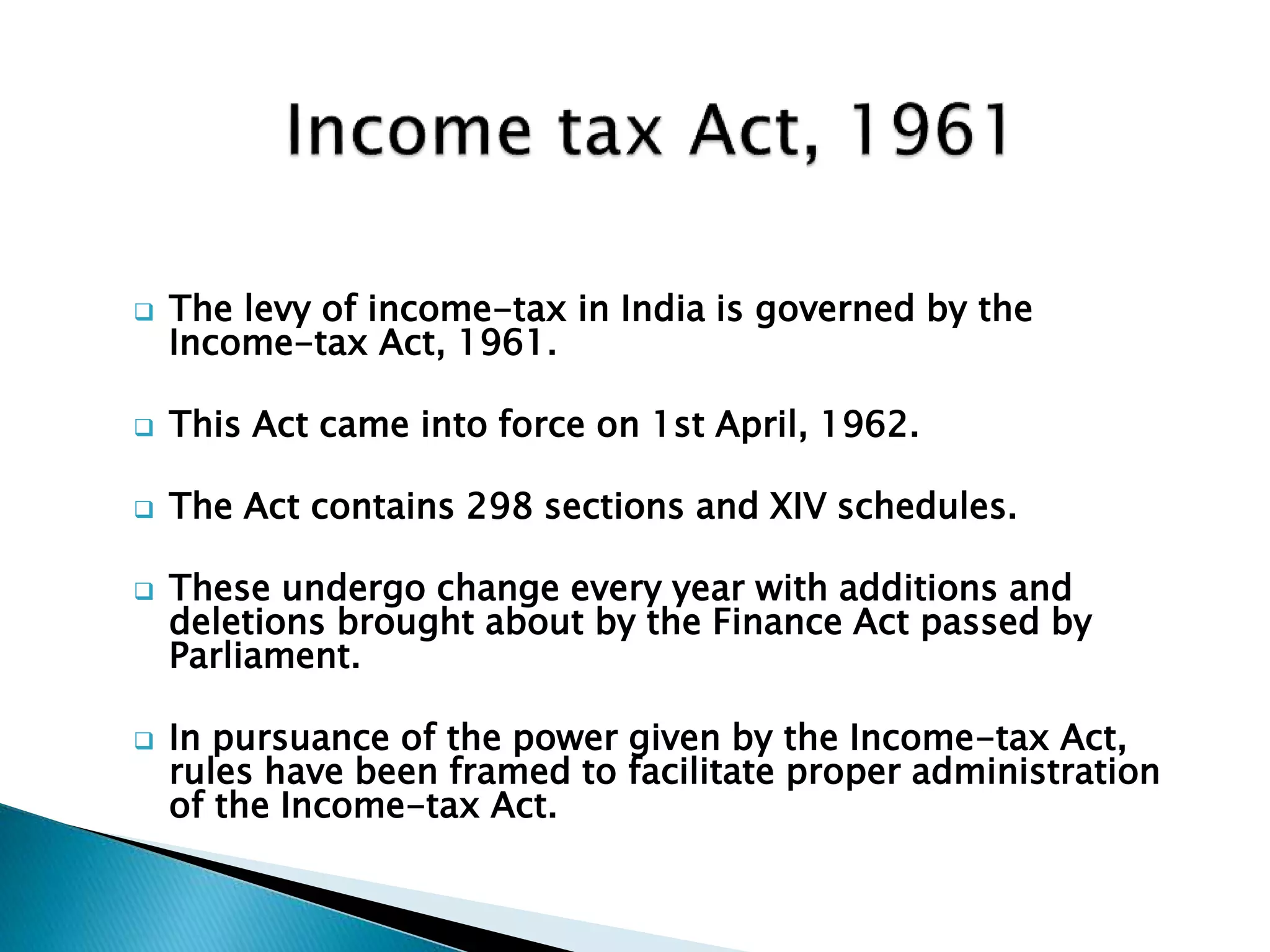 income tax law- basic concepts for B.com 3rd Semester.pptx