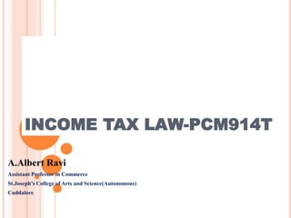 BASIC DEFINTIONS OF INCOME TAX | PPTX