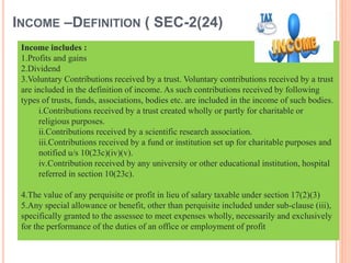 BASIC DEFINTIONS OF INCOME TAX | PPTX