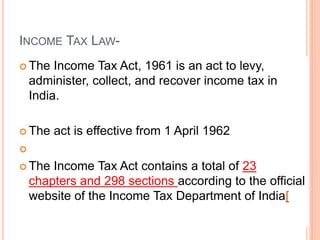 BASIC DEFINTIONS OF INCOME TAX | PPTX