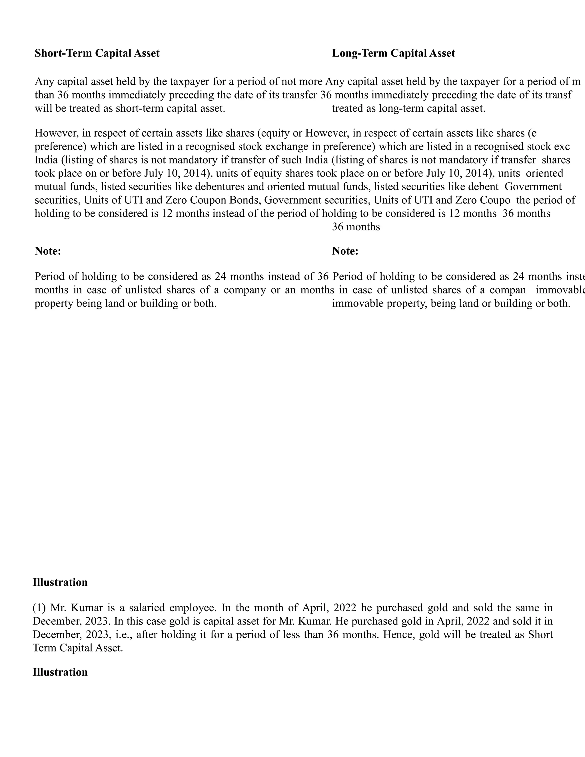 Income Tax on Short Term Capital Gain with examples | PDF