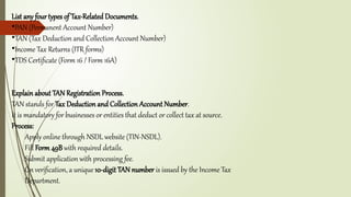 INCOME TAX PAYMENT CHALLANS.pptx PROCEDURES-DOCUMENTS | PPTX