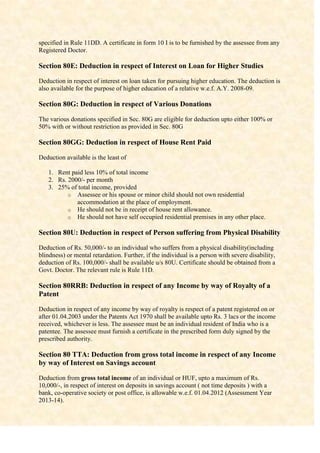 Income tax rates | DOCX | Personal Taxes | Personal Finance