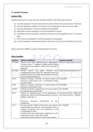 Income tax quick referencer ay 18 19 | PDF