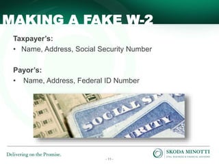 Income Tax Refund Fraud | PPTX