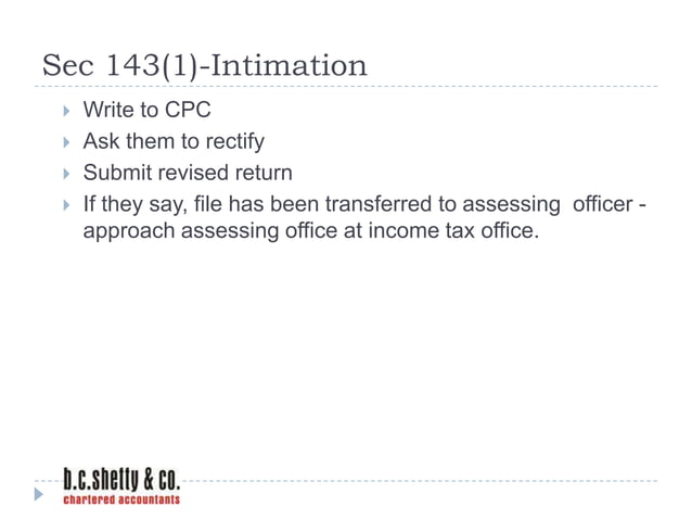 Income tax representation | PPT