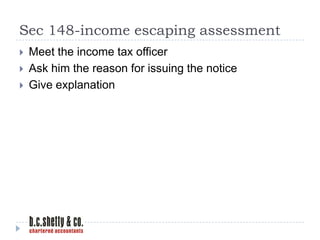 Income tax representation | PPTX